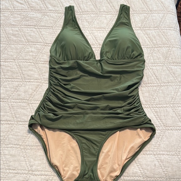 J. Crew | Swim | J Crew Olive Green Onepiece Swimsuit | Poshmark